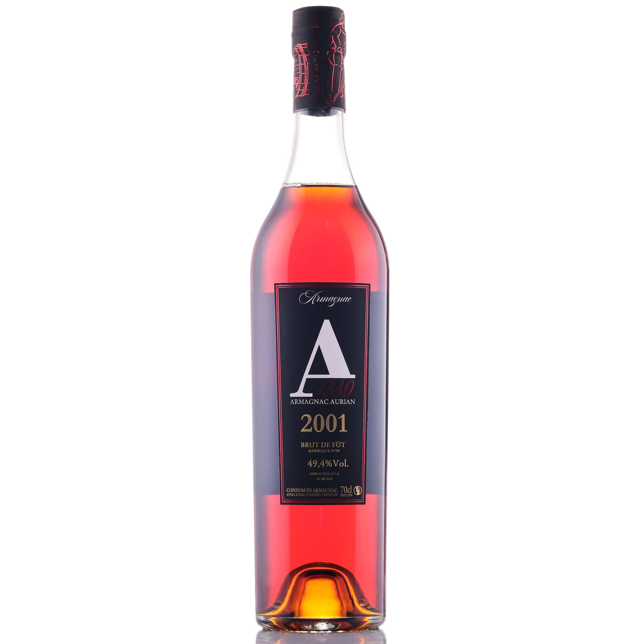 Aurian 2001 #69 70cl (08/2022) – Armagnac.de